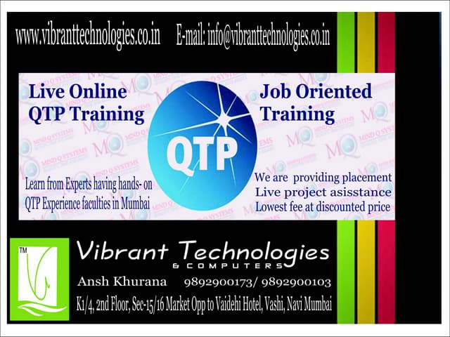 Qtp - Introduction to fundamentals of vbscript | PPT Qtp - Introduction to fundamentals of vbscript | PPT