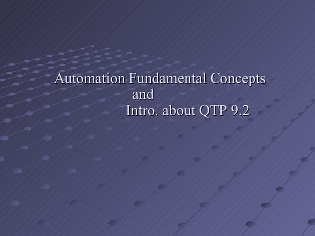 Qtp With Descriptive Programming Ppt 1399