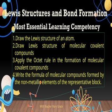 LEWIS, OCTET, IONIC AND COVALENT BOND.pptx