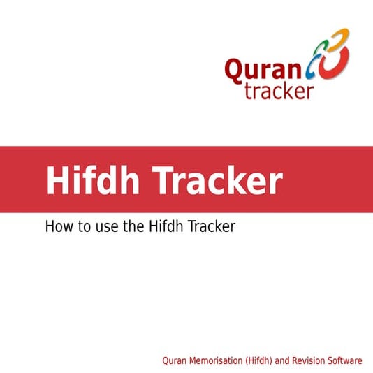 QuranTracker - Hifdh Tracker | ODP