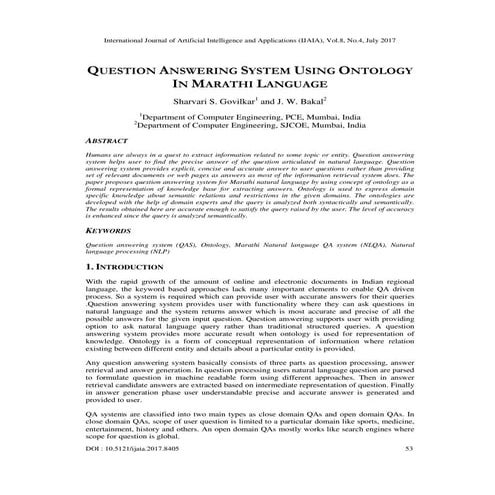 Nlp Techniques For Question Answeringdocx