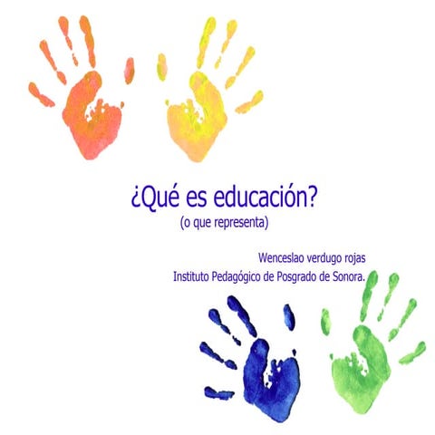 Qué es Educacion | PPT