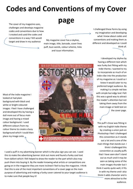 Media School Magazine Cover And Context Page Analysis | PDF