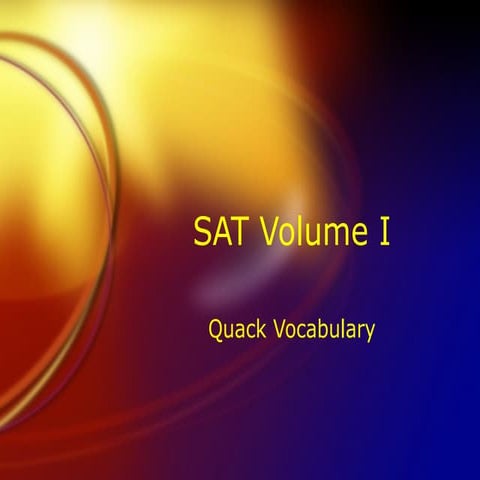 Quack Volume I | PPT