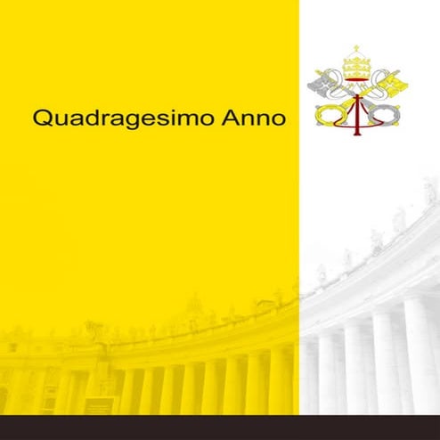 Quadragesimo anno | PDF