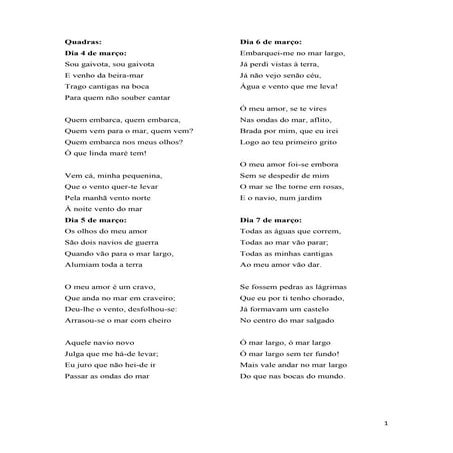 Mar-textos da Semana da Leitura | PDF