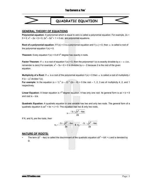 Spm Add Maths Formula List Form4 | PDF