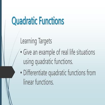 Quadratic Function Untitled Document