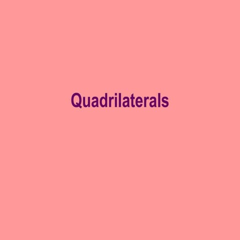 Quadrilaterals Powerpoint | PPT