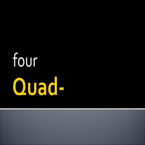 Quad vocabulary words | PPT