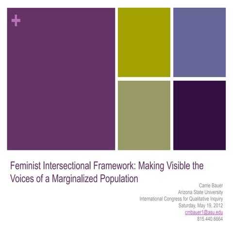Intersectional Approach to Uplift the Vulnerable | PPTX
