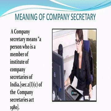 qualification of comapny secretary.pptx. | PPTX