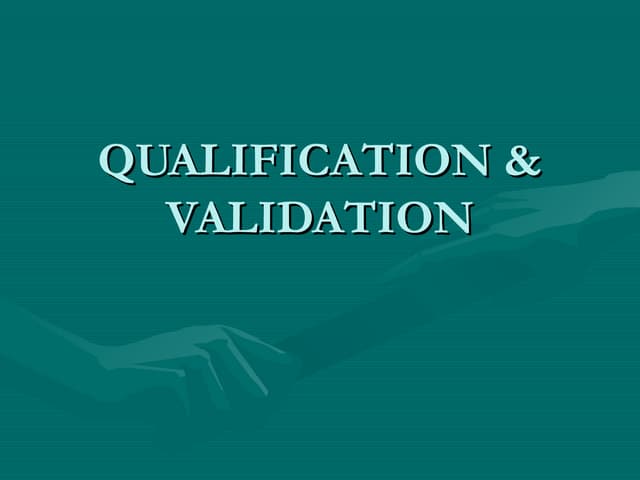 Process validation and its types
