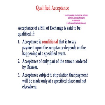 Qualified acceptance | PPTX