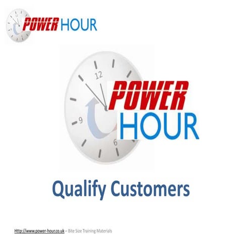 Qualify customers | PPTX
