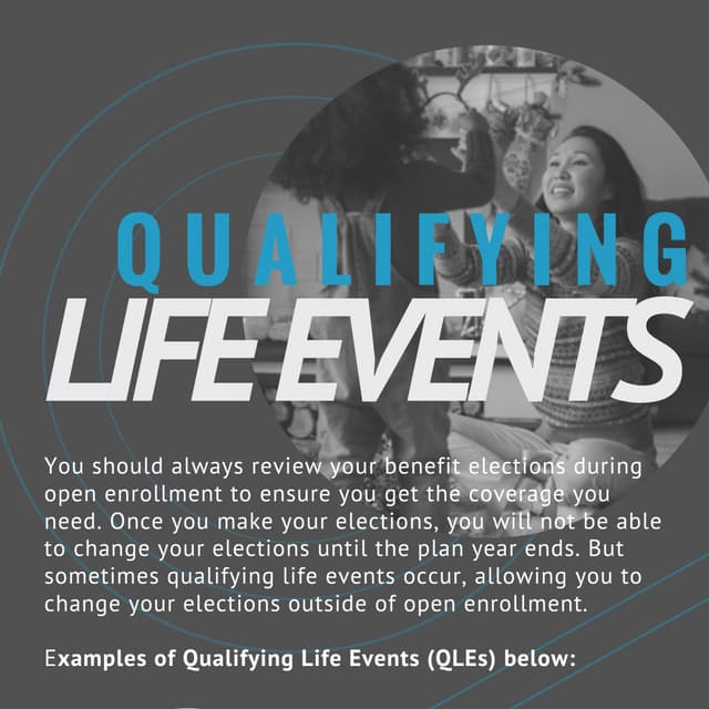 Qualifying Life Events Infographic | PDF