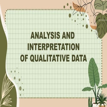 Qualitative-Analysis. This is all about analyzing data from non ...