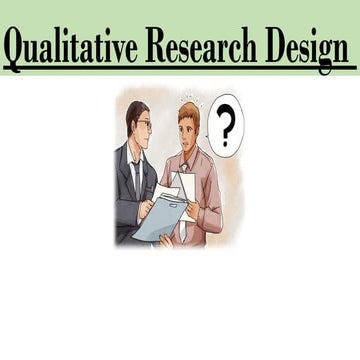 Qualitative research design | PPTX