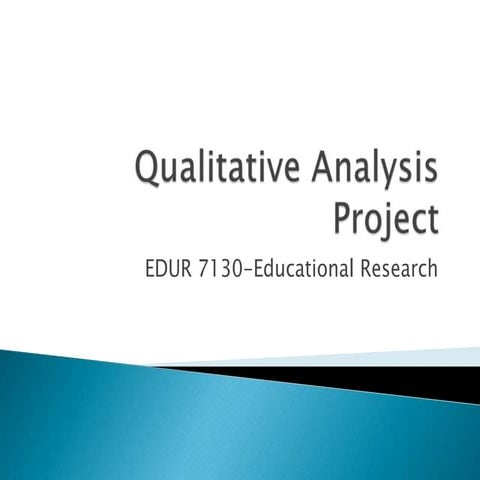 Qualitative analysis project | PPTX