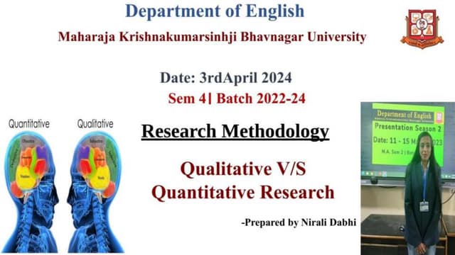 Difference between qualitative and quantitative research shani | PPTX ...