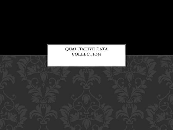 Quantitative data collection | PPTX