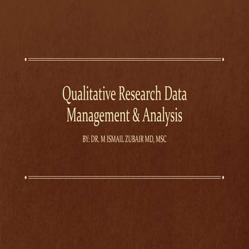 Qualitative researc data_analysis | PPT