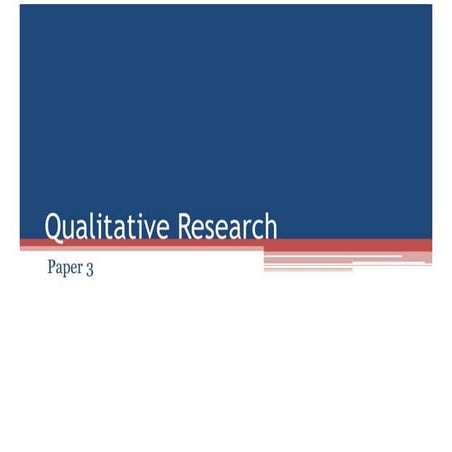 Qualitative Research | PPT