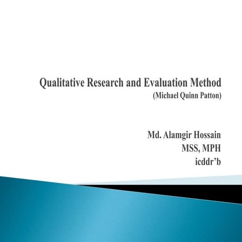 Qualitative research and evaluation method (michael quinn patton ...