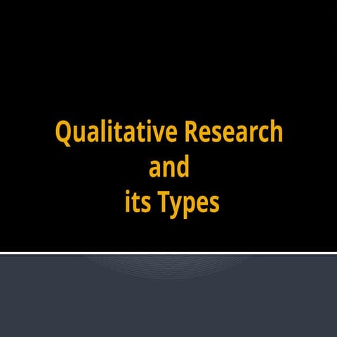 Module 1 What is research in education and the types of research | PPT