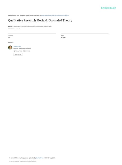 A Qualitative Research Essay | PDF