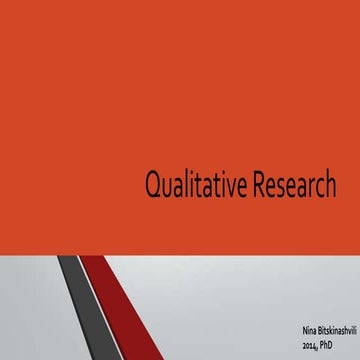 Qualitative research | PPTX