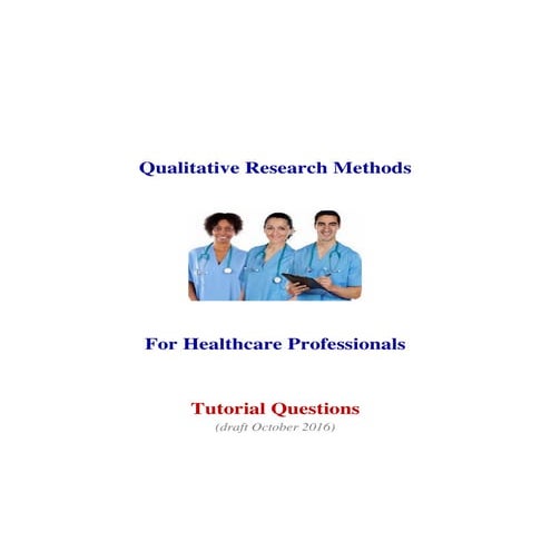 Qualitative research study guide | PDF