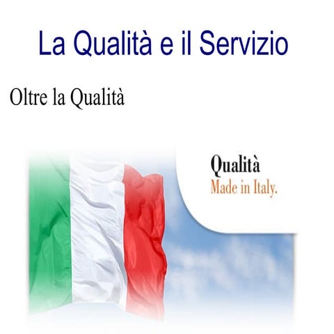 La Qualità ed il Servizio | ODP