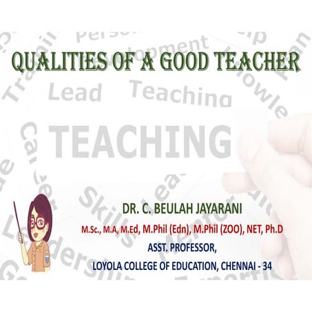 Qualities of a good teacher | PPT
