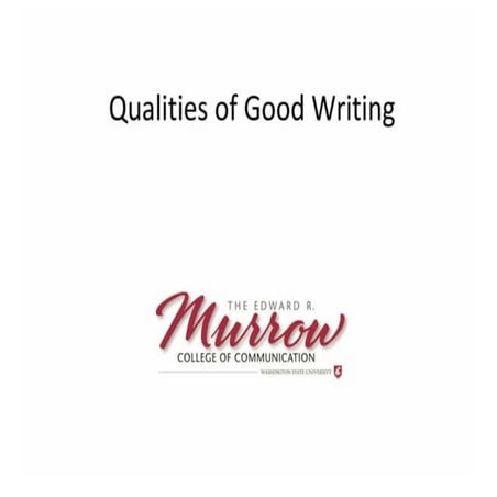 Qualities Of Good Writing Journalism | PDF