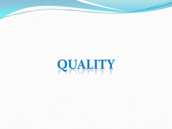 Quality induction | PPTX