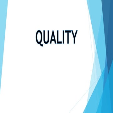 Quality | PPTX | Business | Business and Finance