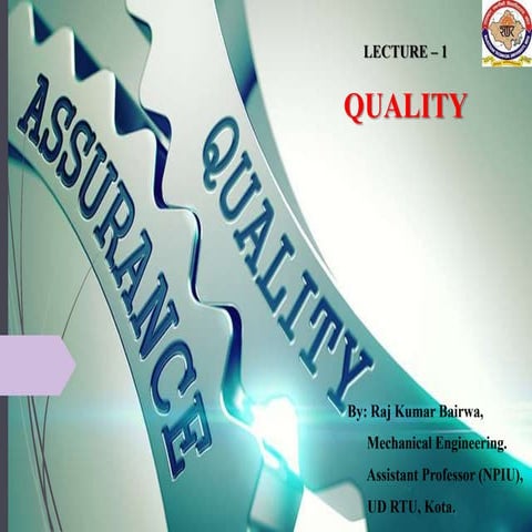 Lecture 1 (quality) | PPT