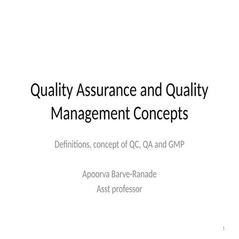 Quality-assurance-6th-Sem-PCI module unit I.pptx