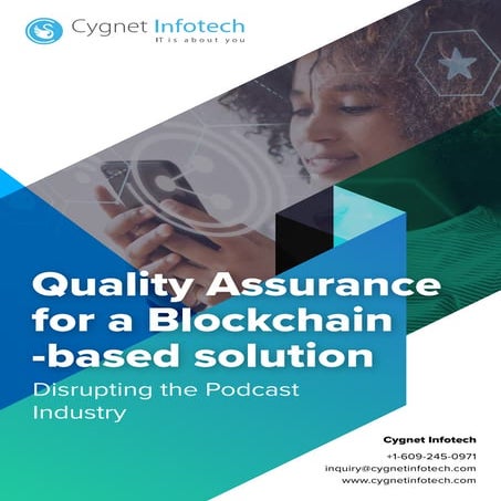 Quality Assurance For A Blockchain Based Solution Pdf