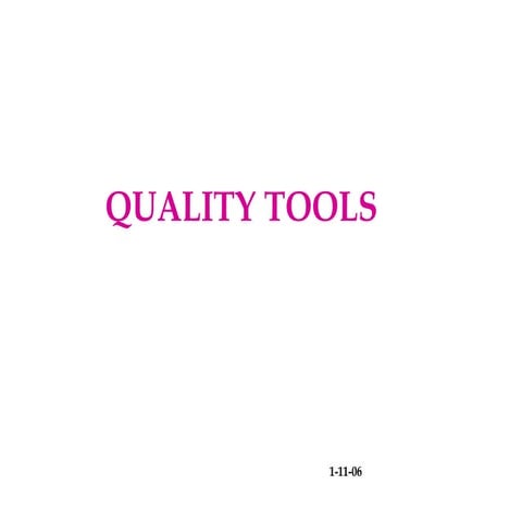 quality-tools.ppt | Computer Software and Applications | Computing