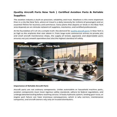 Avionics And Electronic Components and Fixed Wing Aircraft Parts.pptx