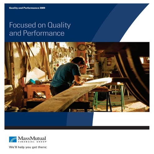Quality And Performance 2009 | PDF | Life Insurance | Insurance