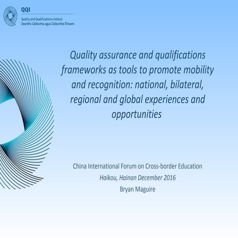 Quality assurance and qualifications frameworks as tools to promote ...
