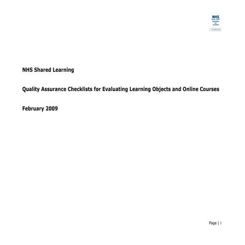 Quality assurance checklists | PPT