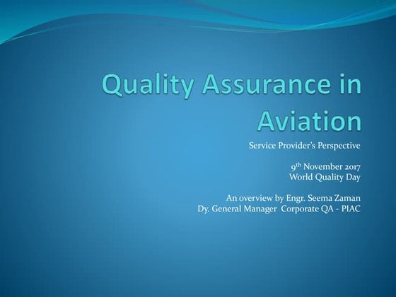 The Roles of Aviation Auditors - Presentation | PPT
