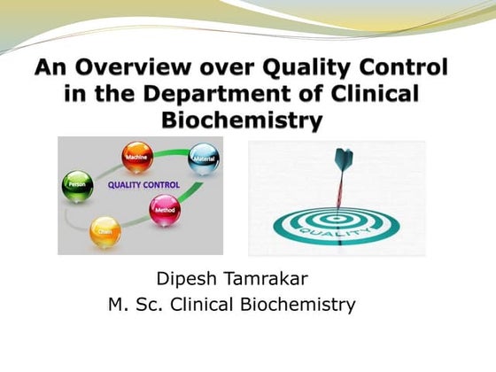 Quality Control in Laboratory | PPT