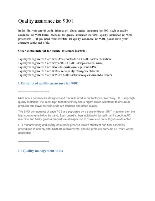 Tuv iso 9001 | DOCX