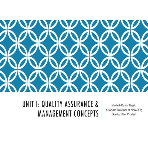 Comprehensive Guide to Quality Assurance, Management, and ...