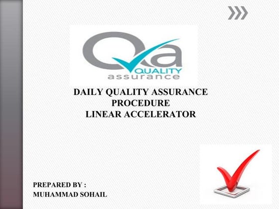 Quality Assurance Programme in Computed Tomography | PPT